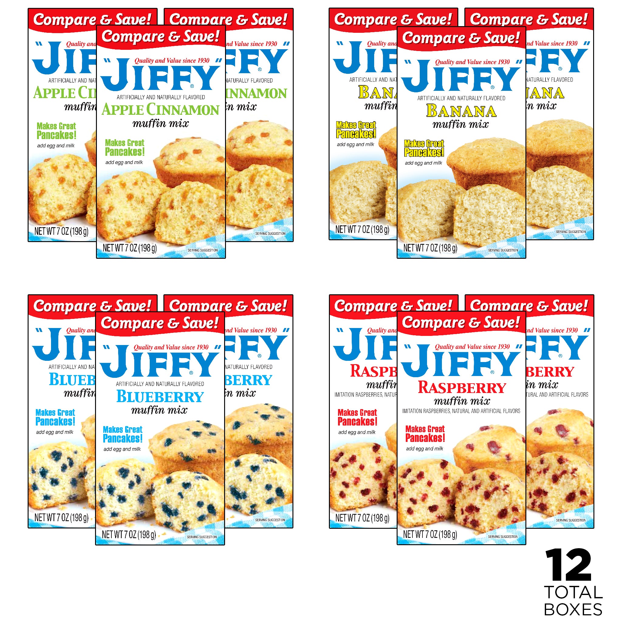 "Muffin Like Fruit Muffins" Variety – "JIFFY" Mix Online Store